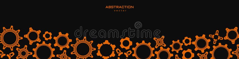 Gears . Engineering Industrial Background.Technical Drawing .Technology ...