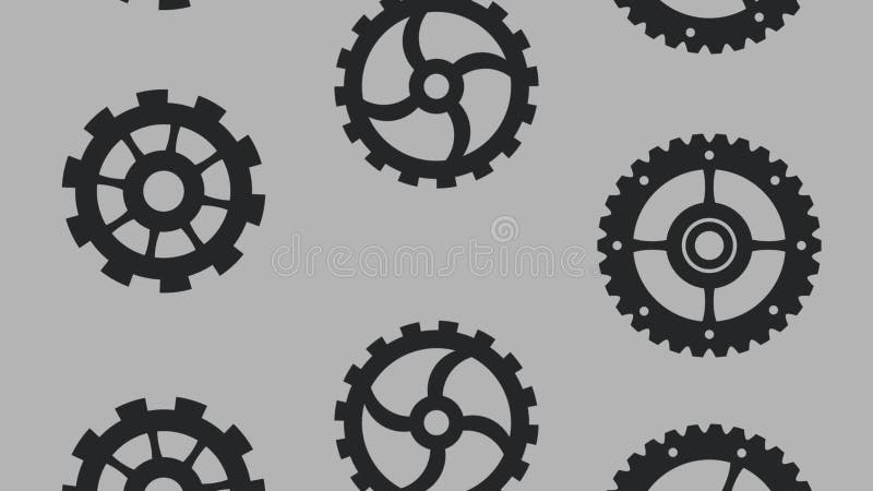 Falling Gears Motion Graphics with Green Screen Background Stock Video ...