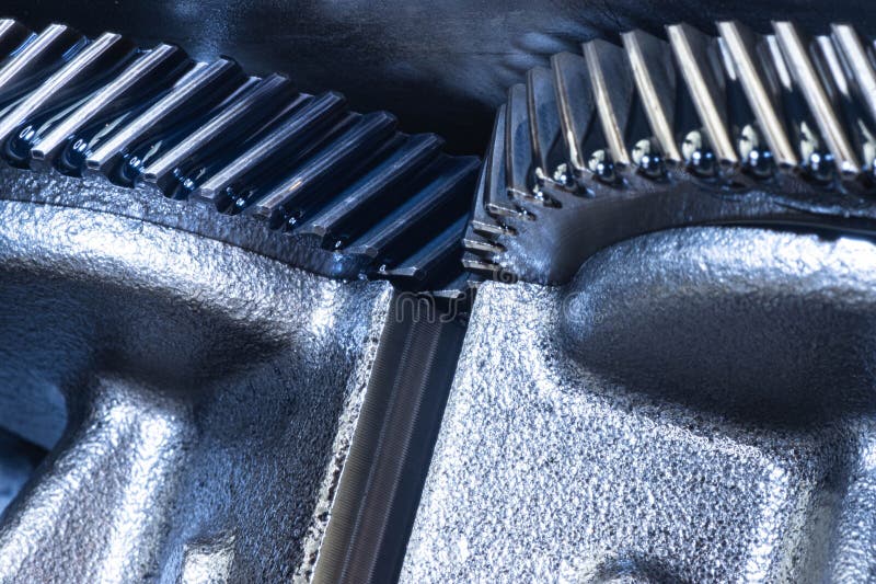 Gears and Gears of a Gearbox Stock Image - Image of differential, gear ...
