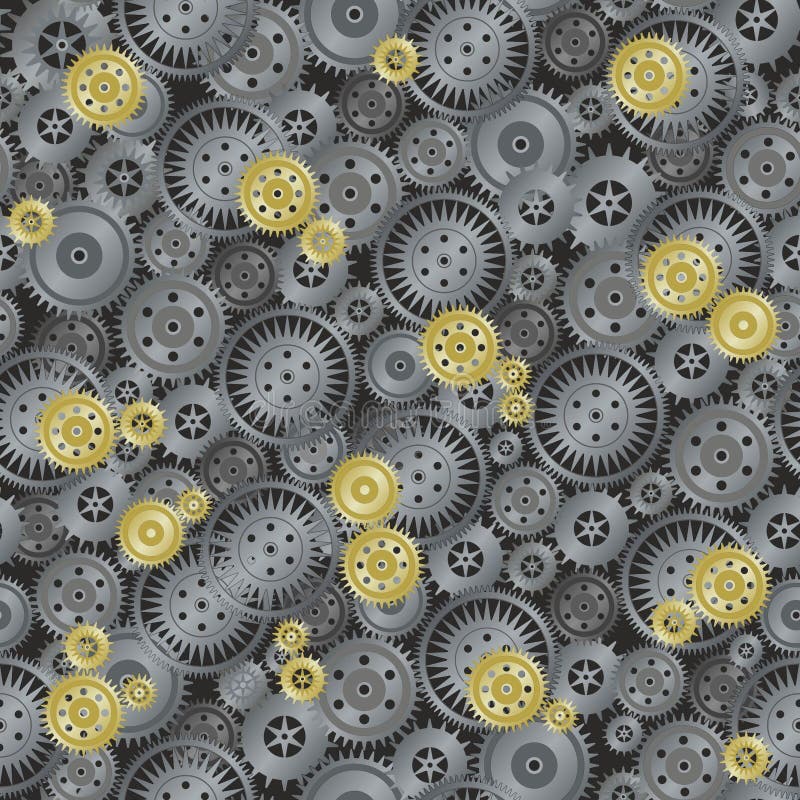 Gears Pattern Seamless Vector Image Stock Vector - Illustration of ...