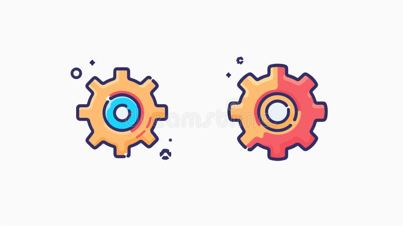 Business Gears Icon for Professional Presentations and Designs Stock ...
