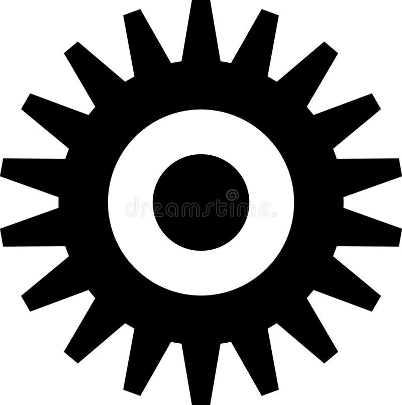 Gears Icon Set. Connected Cogs, Cogwheel Gears Vector Illustration ...