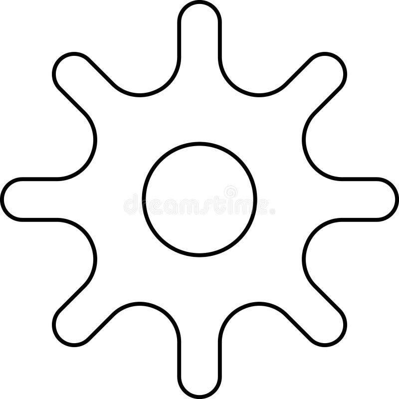 Gears Icon Set. Connected Cogs, Cogwheel Gears Vector Illustration ...