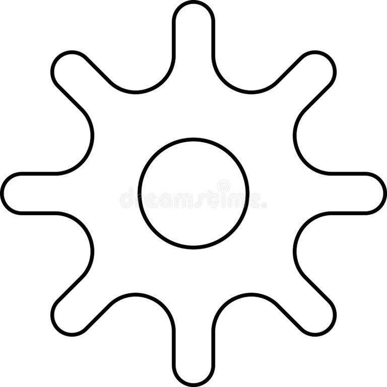 Gears Icon Set. Connected Cogs, Cogwheel Gears Vector Illustration ...