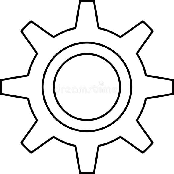 Gears Icon Set. Connected Cogs, Cogwheel Gears Vector Illustration ...