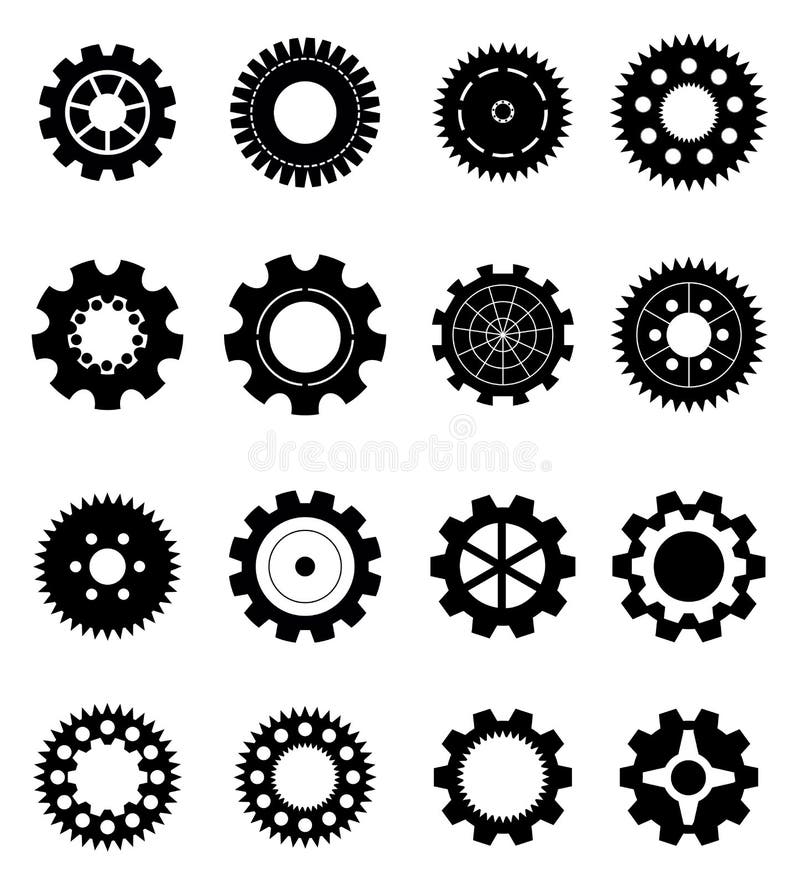 Gears in vector stock vector. Illustration of drawing - 11222174