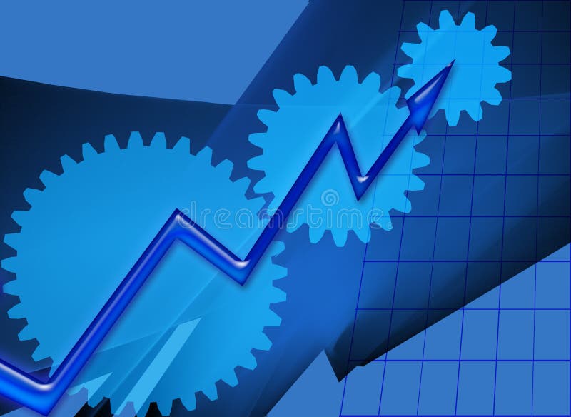Gears and Increasing Success Stock Illustration - Illustration of ...