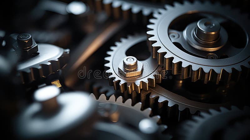 Gears industrial equipment stock illustration. Illustration of ...