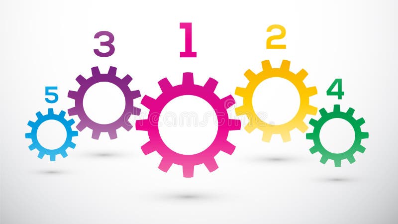 Step Number Chart Template for Infographic for Presentation for 6 ...