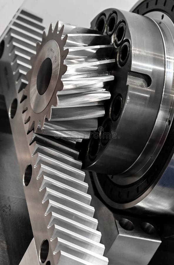 Gears Inside a Machine Tool Stock Photo - Image of industrial, spoke ...