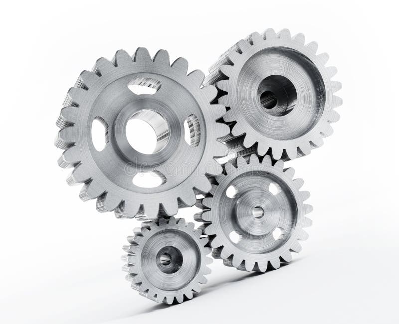 Gears isolated stock photo. Image of connection, teeth - 45120468