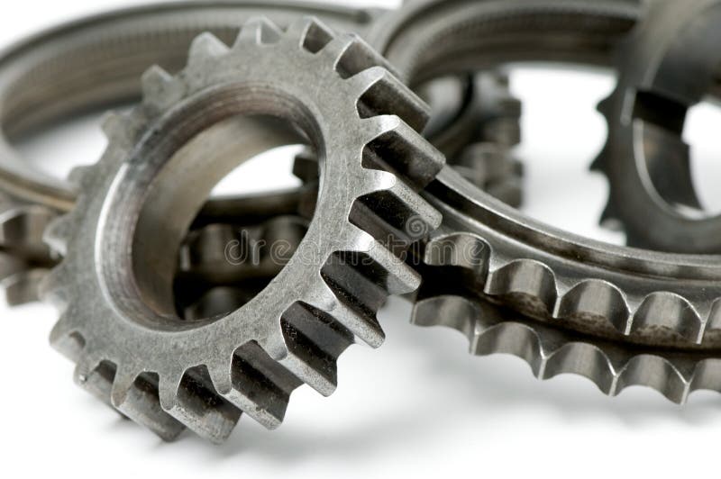 Gears Isolated Over White 4 Picture. Image: 6130756
