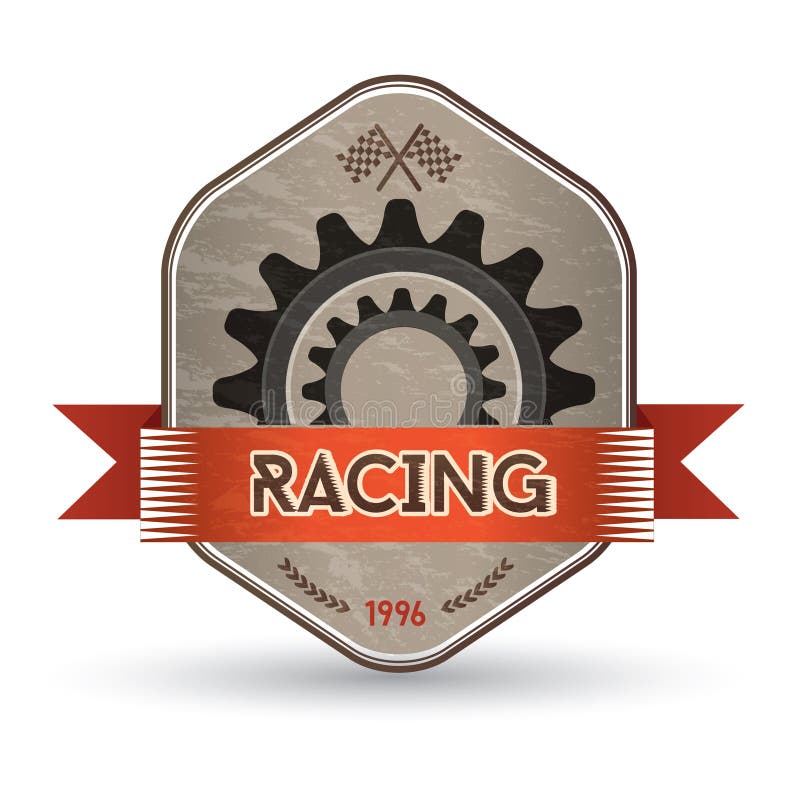 Gears Label. Vector Illustration Decorative Design Stock Vector ...