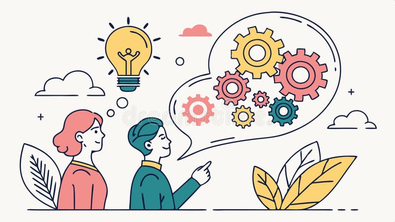 Gears and Lightbulb Idea Concept, Innovation and Mechanical Thinking ...