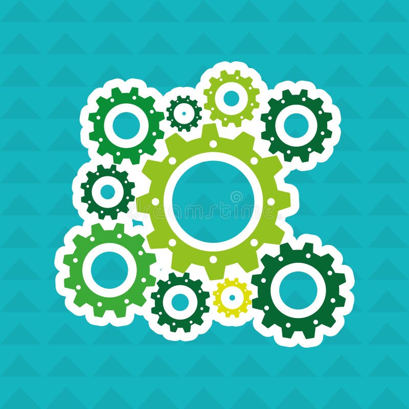 Gears machine design stock illustration. Illustration of equipment ...