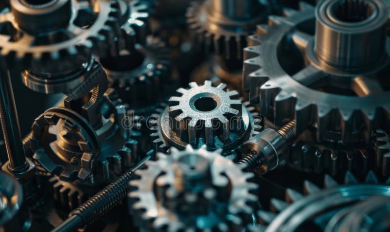 Gears of a Machine. this Image Can Be Used To Illustrate the Inner ...