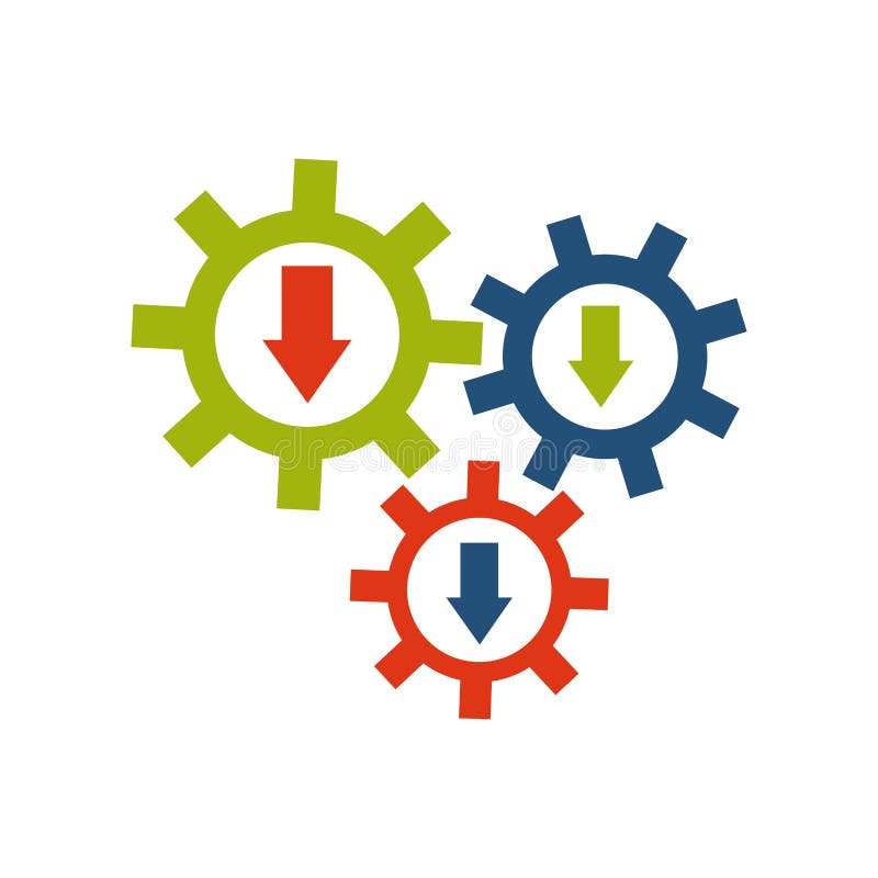 Gears Machine Settings Icon Stock Vector - Illustration of icon ...