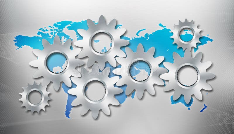 Earth gear stock illustration. Illustration of connection - 20237349