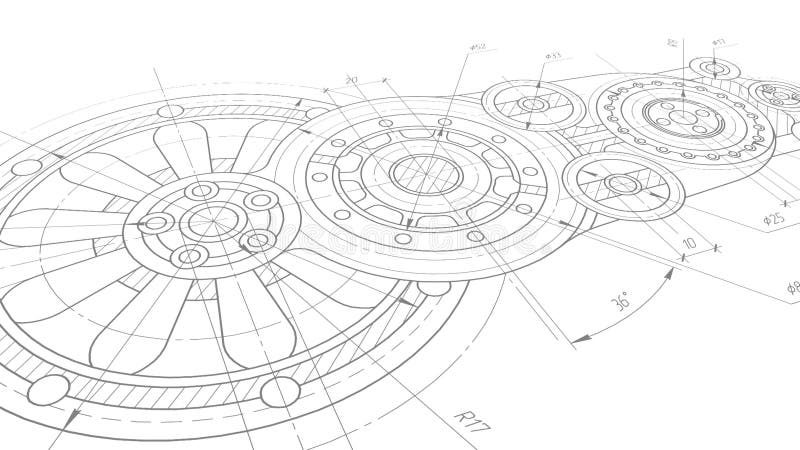 Mechanical Engineering Drawing .Robotic Arm .Industrial Robot ...