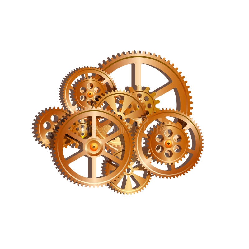 Gears mechanical 01 stock vector. Illustration of eternity - 36293904