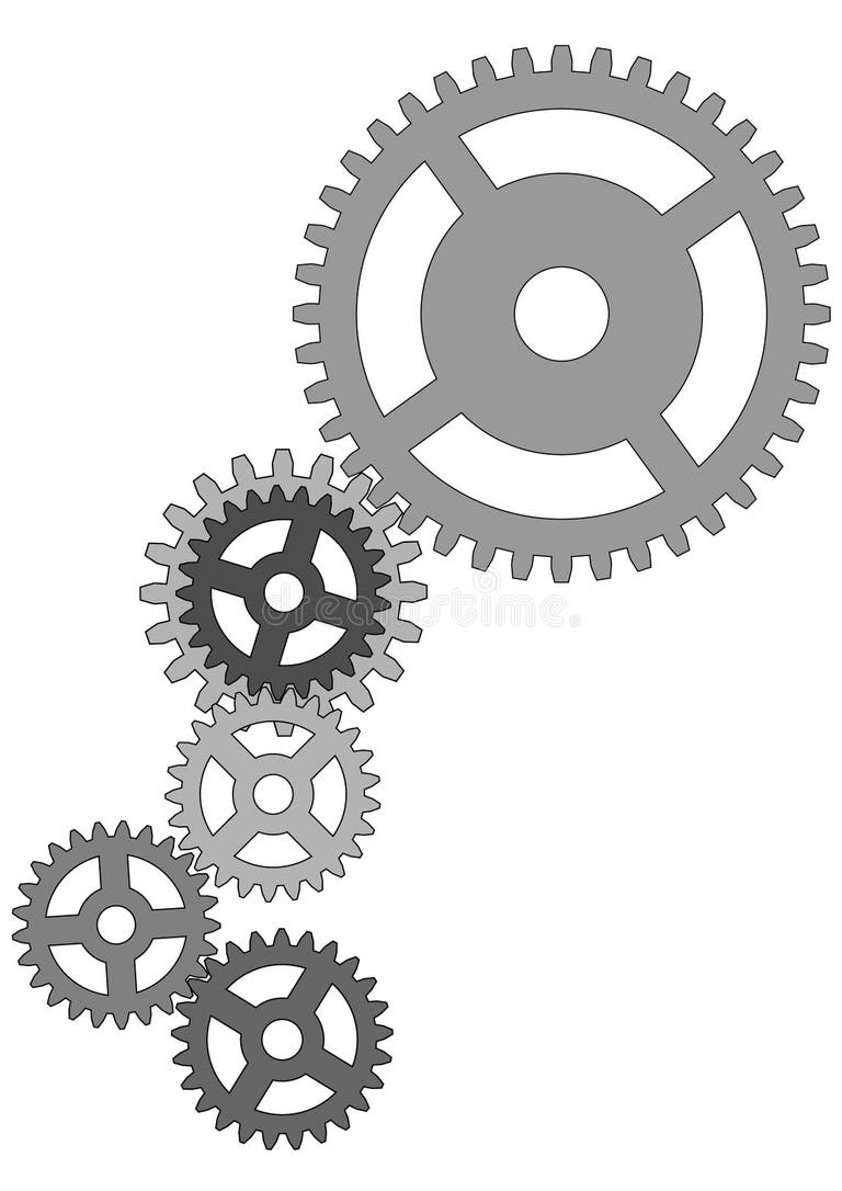Gearshift Engineering Mechanism Stock Illustrations – 619 Gearshift ...