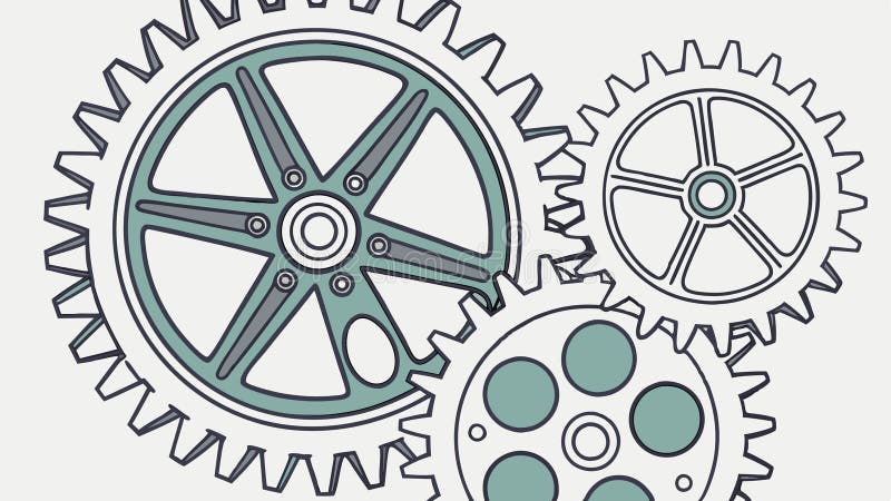 Mechanical Engineering Components Stock Illustrations – 17,239 ...