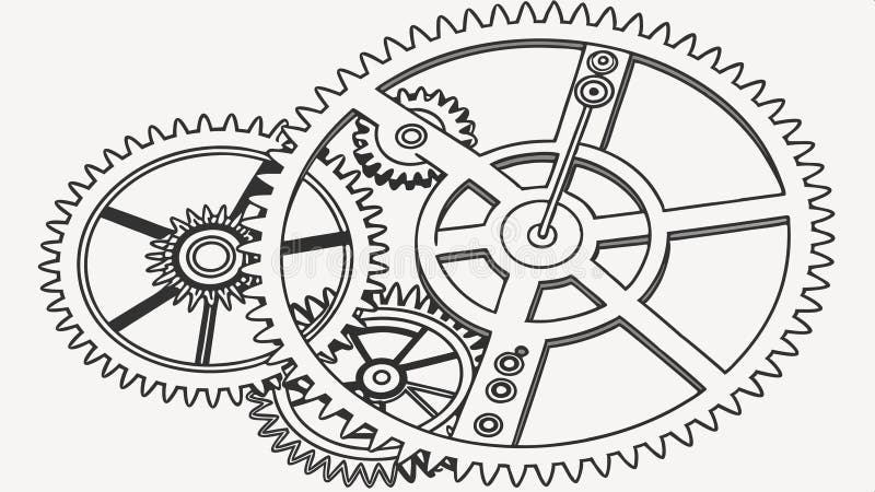Gears Mechanism Illustration, Mechanical Engineering and Technology ...