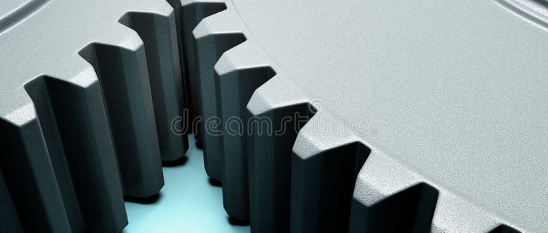 2 Gears meshing stock illustration. Illustration of meshing - 104062107