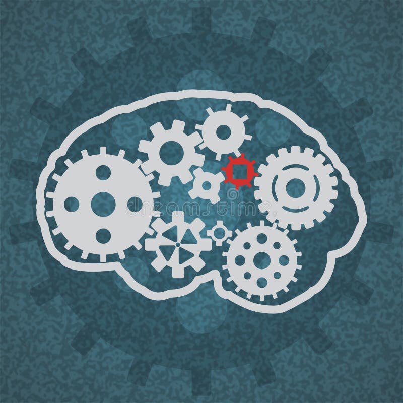 Gears mind. EPS10 vector stock vector. Illustration of background ...