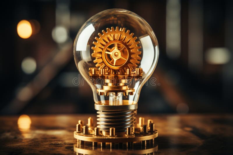 Gears within an Open Lightbulb Icon Represent the Potential for ...