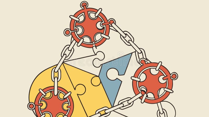 Gears Puzzle Pieces for Complex Solutions, Vector Design Generative AI ...