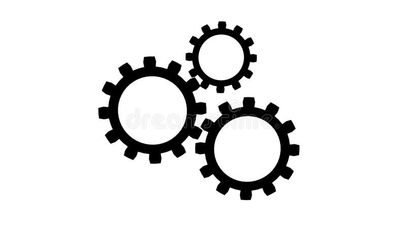 Gears Rotate Idea Mechanics Seamless Loopable FullHD 1080p 2D Flat ...
