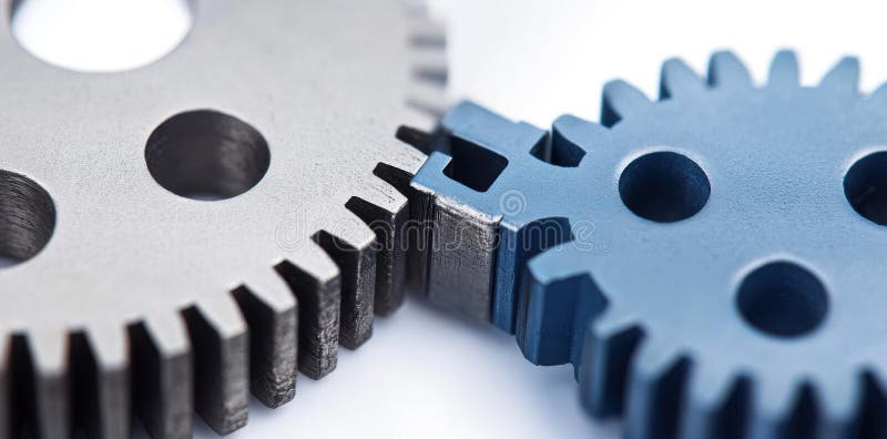 Gears Rotate and Mesh Together, Driving Progress and Innovation in ...
