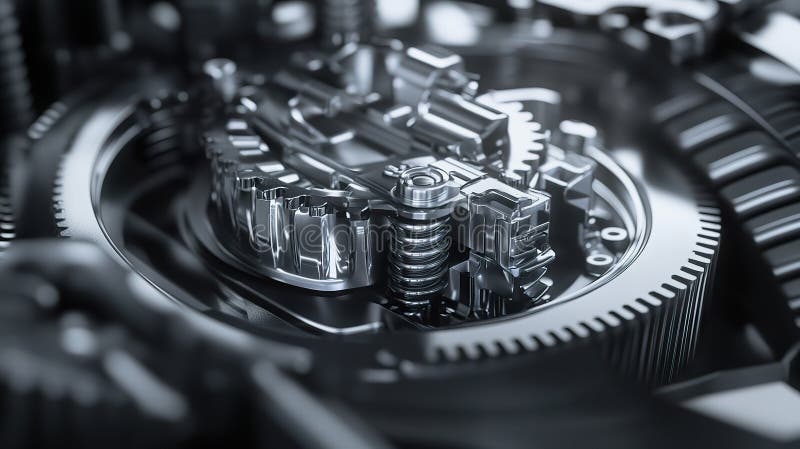 Gears Rotate Seamlessly, Showcasing Precision Engineering and ...