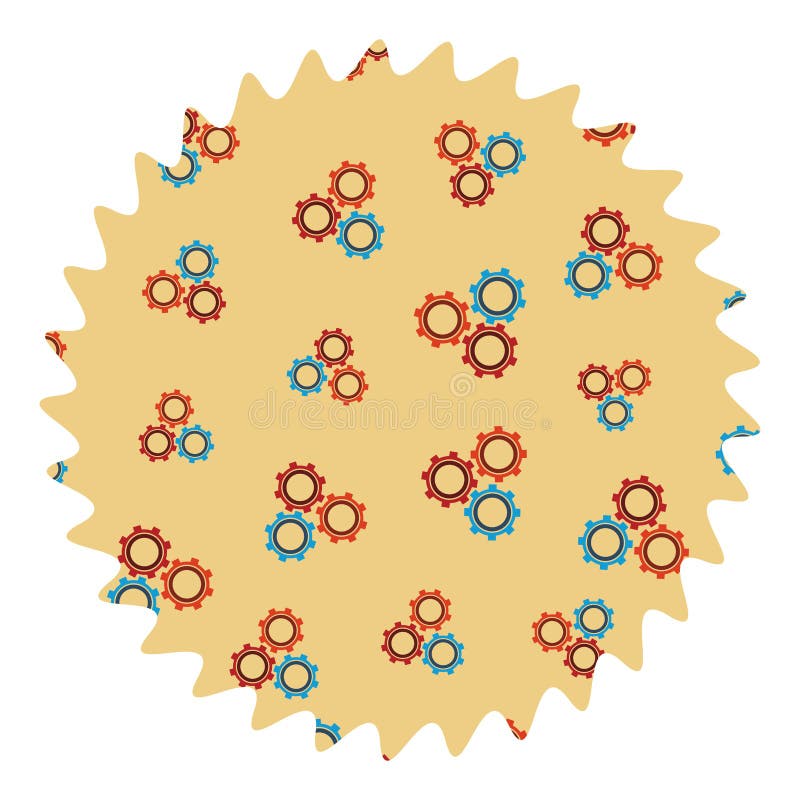 Gears round stock vector. Illustration of efficiency - 40003647