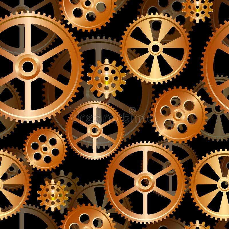 Gear seamless background stock vector. Illustration of seamless - 13003448