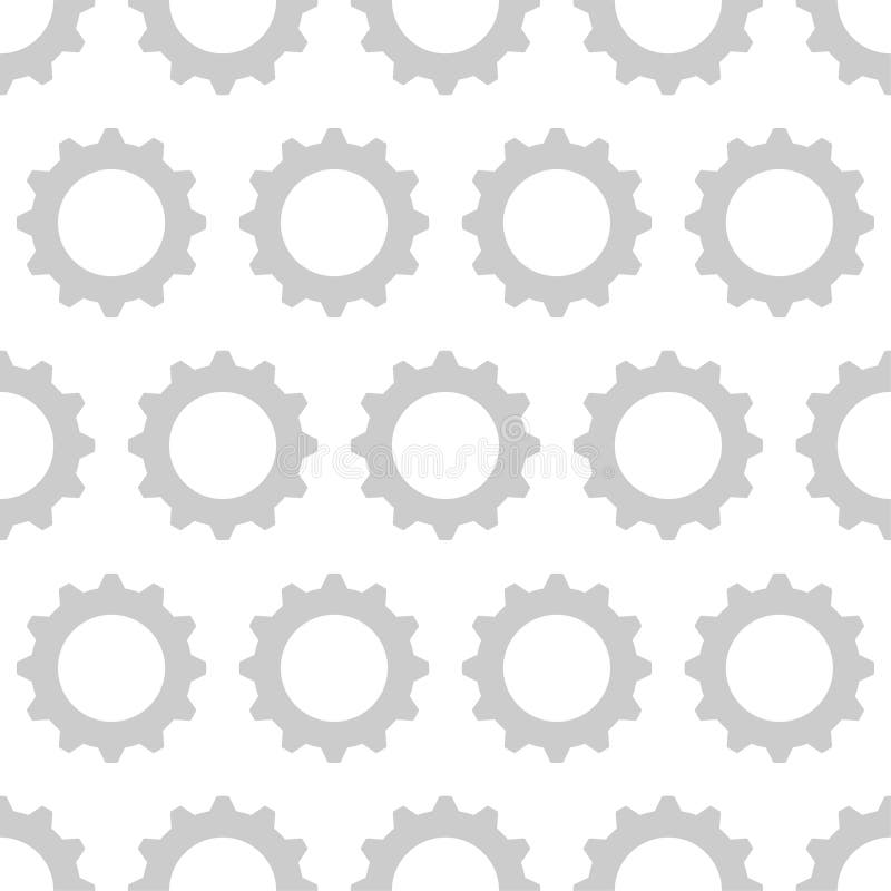 Gears Seamless Pattern. Vector Illustration. Working Gear. Machinery ...