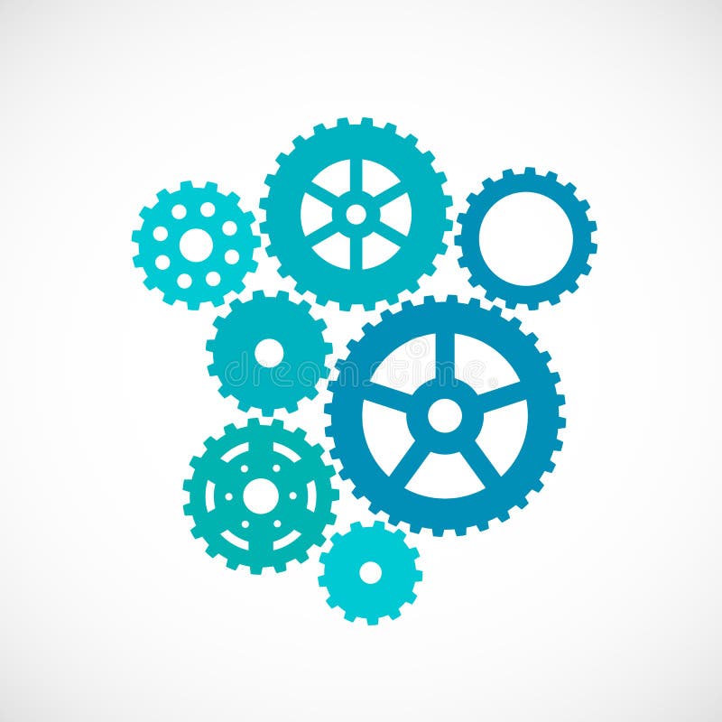 Gears Set. Cogwheel Icon. Background with Connected Gears Stock Vector ... Gears Set. Cogwheel Icon. Background with Connected Gears Stock Vector ...