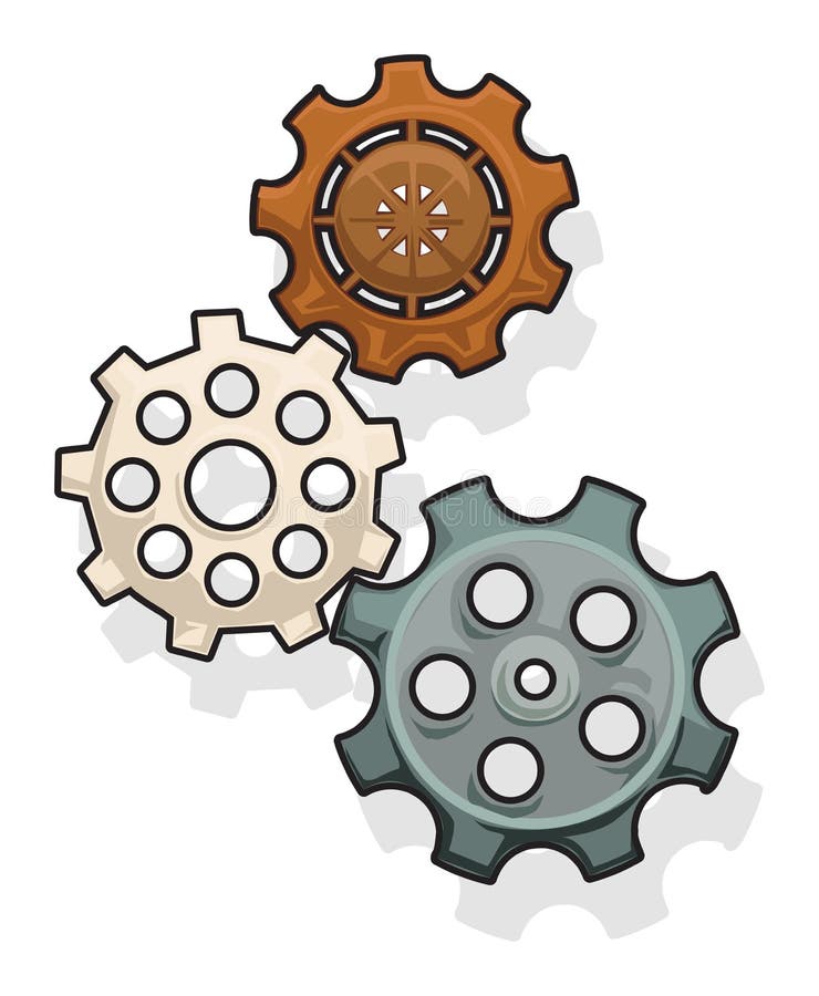 Concentric gear shapes stock vector. Illustration of dynamic - 4716551