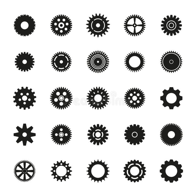 Gears set vector eps10 stock vector. Illustration of driven - 56361399