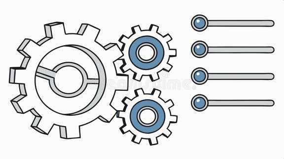 Gears and Settings Icons, Technology and Options, Configuration Tools ...