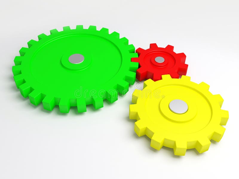 Three Gears Working Together Stock Illustrations – 82 Three Gears ...