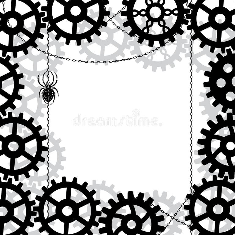 Mechanical Gear Spider Stock Illustrations – 57 Mechanical Gear Spider ...