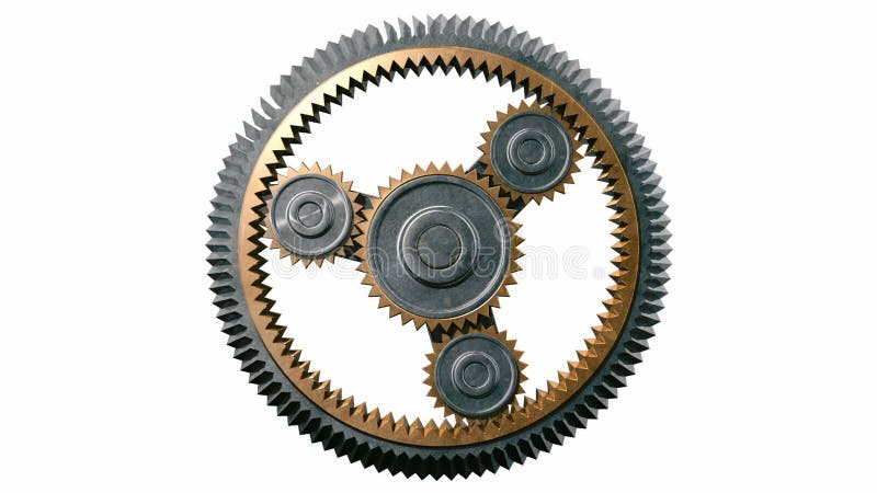 Gears Spinning in Looped Animation. Stock Video - Video of alpha, mask ...