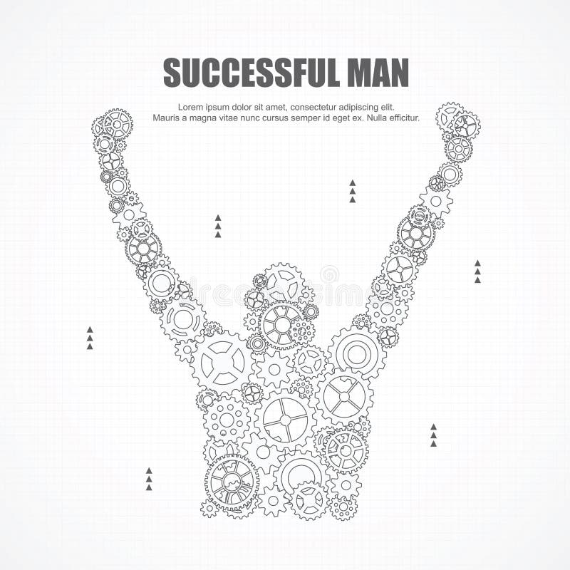 Business Gears and Success Plan Stock Vector - Illustration of ...