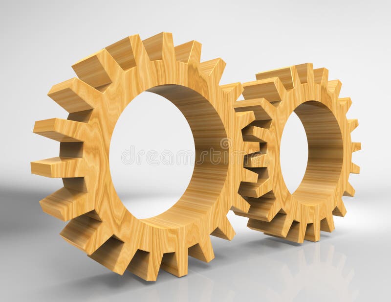 Gears teamwork concept stock illustration. Illustration of movement ...