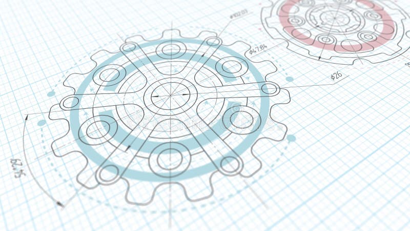 Technical Drawing Gear Stock Illustrations – 11,785 Technical Drawing ...