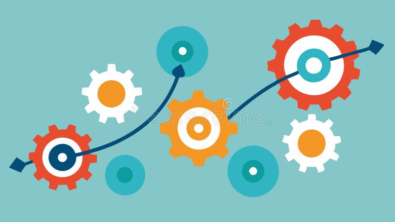 Gears Turning Interconnected Gears Each Representing a Goal that ...