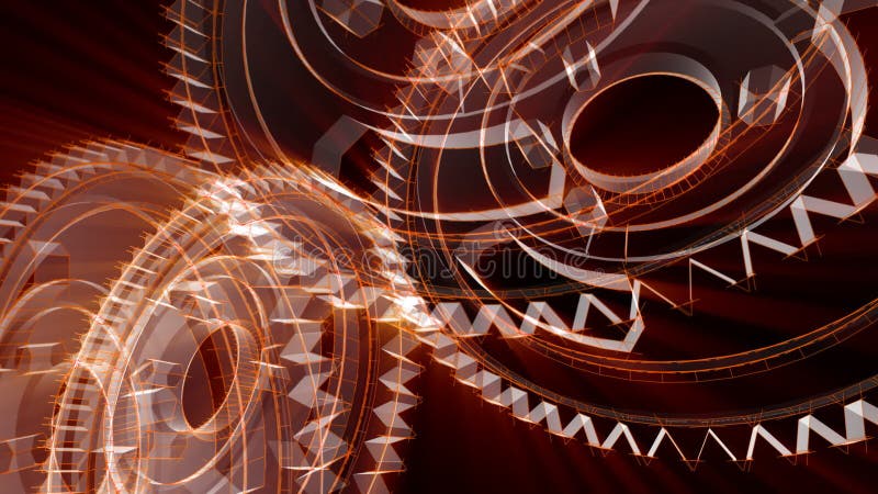 Gears Turning (Blueprint Sketch Animation) Stock Footage - Video of ...