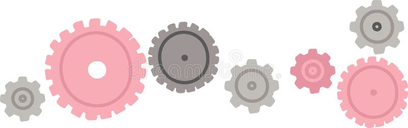 Interlocking Gear Mechanism Stock Vector - Illustration of ...